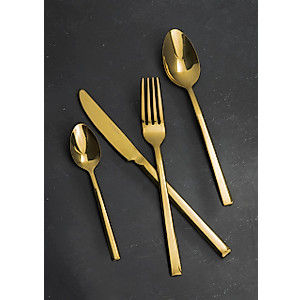 MIKASA Diseno Gold Cutlery Set, 16 Pieces