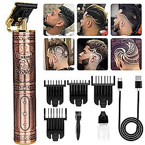 Ceenwes Zero Balde Hair Trimmer Pro T Outline Clippers T Blade Trimmer Cordless Zero Gapped Trimmer Professional Hair Clippers for Men