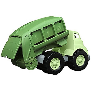 Green Toys Recycling Truck in Green Color - BPA and Phthalates Free Garbage Truck for Improving Gross Motor, Fine Motor Skills. Kids Play Vehicles
