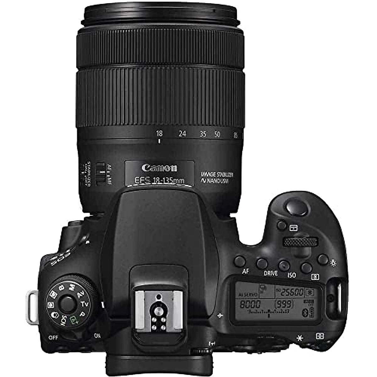 Canon DSLR Camera [EOS 90D] with 18-135 is USM Lens | Built-in Wi-Fi, Bluetooth, DIGIC 8 Image Processor, 4K Video, Dual Pixel CMOS AF, and 3.0 Inch Vari-Angle Touch LCD Screen, Black