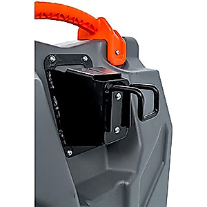 Camco Rhino 28-Gallon Portable Camper / RV Tote Tank - Features Large Heavy-Duty No-Flat Wheels & Built-In Gate Valve - Removable Steel Tow Adapter, 3’ RV Sewer Hose & More RV Accessories (39004)