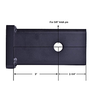 Towever 84028 Trailer Hitch Adapter for Class V Duty Hitch Reducer 2.5 to 2 inches Sleeve