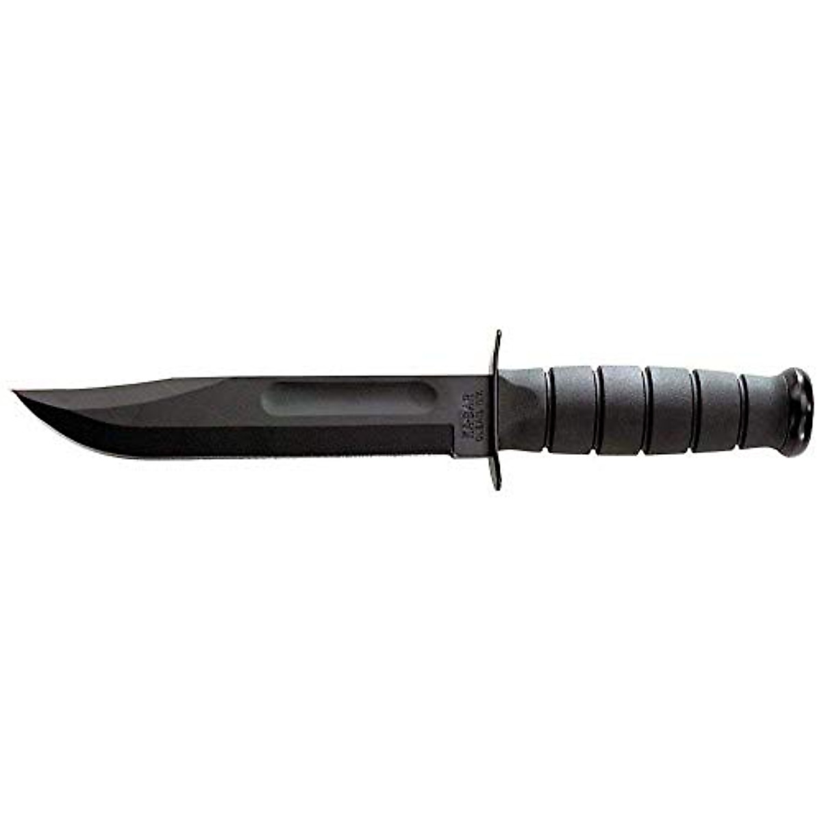 KA-BAR #1213 Black Straight Edge Knife / Hard Sheath