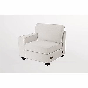 Legend Vansen Modular Pillows,Oversized Sectional Sofa Couches for Living Room,Apartments, L Shape with Ottoman-2, Cream