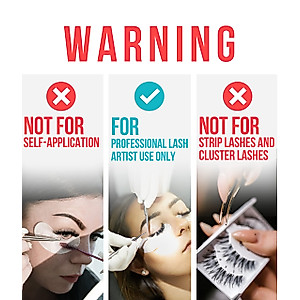 Sensitive Eyelash Extension Glue Stacy Lash 0.34fl.oz/10ml / 5-6 Sec Drying time/Retention – 4-5 Weeks/Black Adhesive/Professional Supplies
