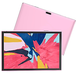 Tablet 2 in 1 Tablet with Keyboard Case Mouse Stylus Pen, 10 inch Tablet Android 14 Tablets PC, 10.1" HD Tab 6000mah Battery 6GB+32GB+1024GB Expandable 2MP+8MP Dual Camera Tableta Computer Pink Tab.