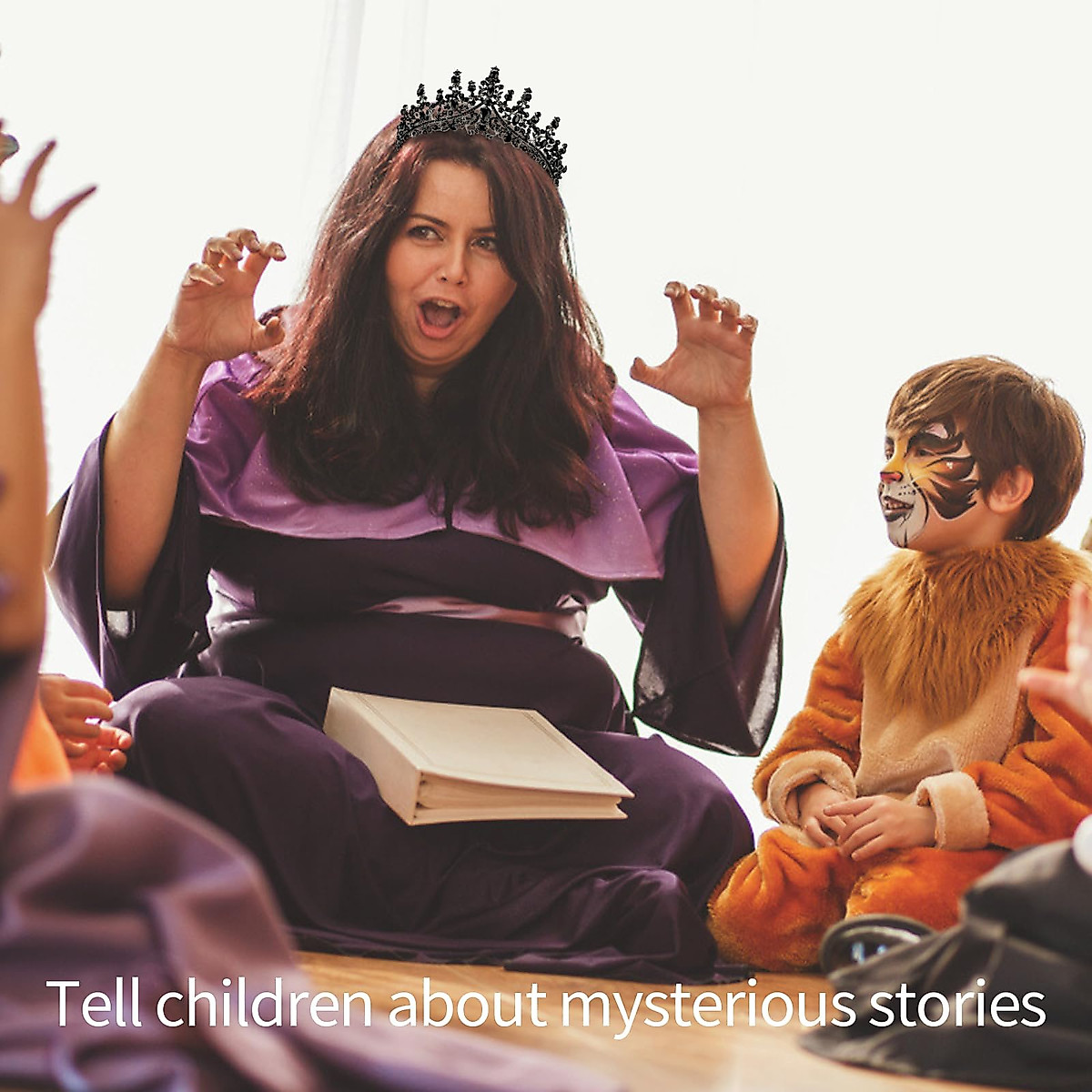 Velscrun Black Crystal Birthday Queen Tiara Crown for Women Girls Birthday Queen Headband Sash Elegant Princess Crown with Combs Hair Accessories Happy Birthday Party Decorations Mom Birthday Gift