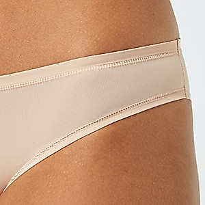 Amazon Essentials Women's Bikini Brief Underwear, Pack of 6, Black/Soft Petal, X-Small