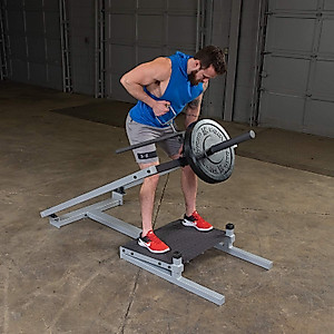 Body-Solid Pro ClubLine (STBR500) T-Bar Row Machine with Diamond-Plated Footplate and Knurled Wide Grip Bar - Perfect for Home and Commercial Gym