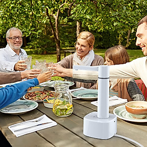 Water Dispenser for 5 Gallon Bottle, Desktop Water Dispenser with 4 Levels, 2-in-1 Smart Tabletop Water Dispenser & Water Jug Pump, Portable Water Jug Dispenser Bottle Pump for Home, Office, Camping