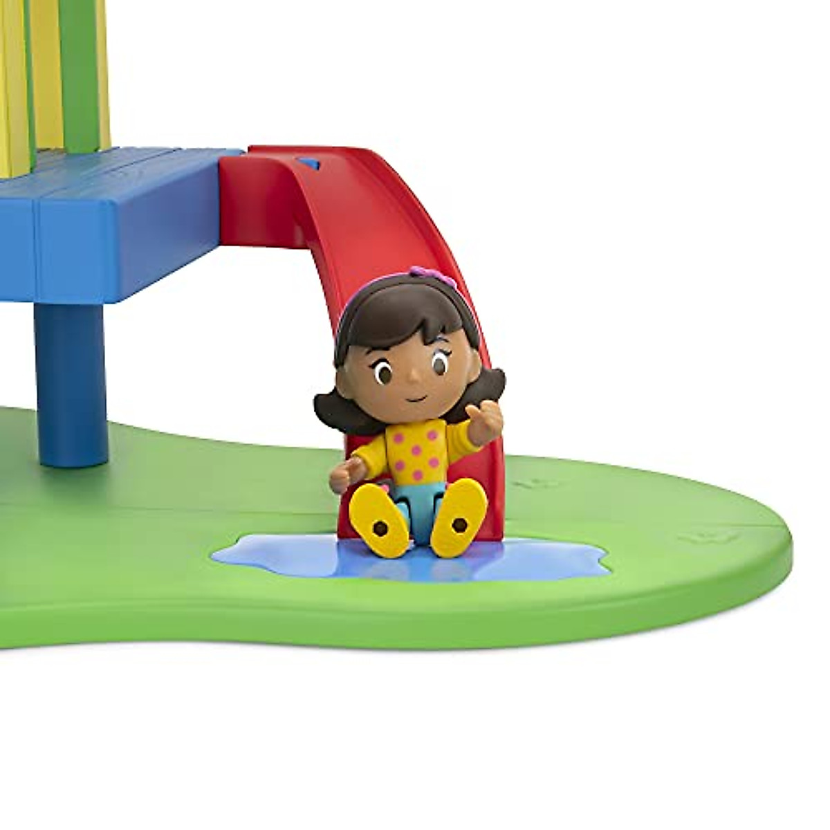 Blippi Ultimate Party Adventure, Deluxe Playset - Includes Exclusive Party Figure, Girl Figure, Playground Playset, 4 Accessories, Sounds, Working Balloon Basket Elevator - Amazon Exclusive