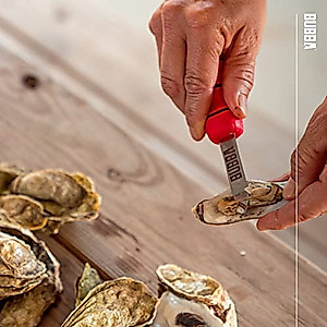 BUBBA Shucking Knife - Oyster Shucking Knife with 2.5" Stainless Steel Curved Tip Blade with Non-Slip Grip Handle