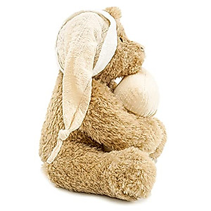 Nleio Teddy Bear Stuffed Animals, 11.7" Stuffed Bear Plush, Cute Stuffed Animal with Hat & Pillow, Small Teddy Bear for Kids Baby Girlfriend, Gifts for Valentine's Day/Birthday/Christmas