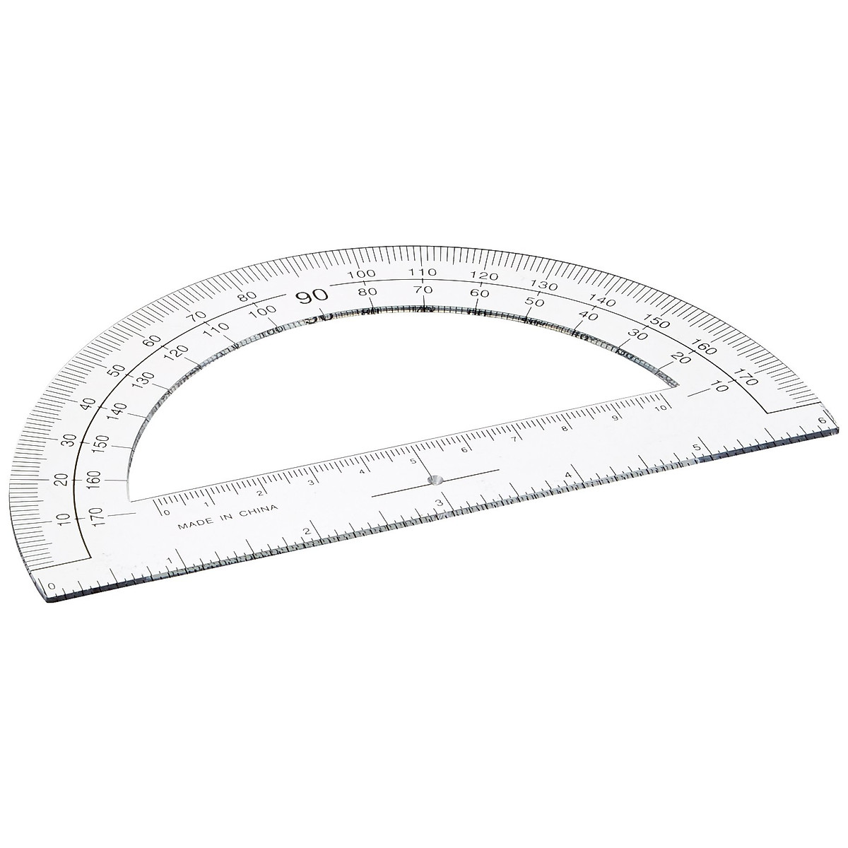Sparco Plastic Protractor, 6-Inch Long, Clear (SPR01490)