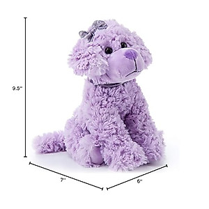 The Petting Zoo Scruffy Dog Stuffed Animal, Gifts for Girls, Purple Dog Plush Toy 9 Inches