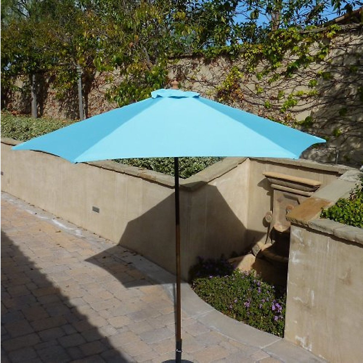 Formosa Covers 9ft Umbrella Replacement Canopy 6 Ribs in Light Blue (Canopy Only)