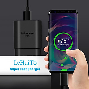 25W USB-C Super Fast Charger for Samsung Galaxy,Type-C Android Phone Charger Block with 6.6FT Fast Charging Cord for Galaxy S23 Ultra/S23/S23+/S22/S21/S20/Note 10/20/Z Fold/Flip/A13/A14/Pixel/moto
