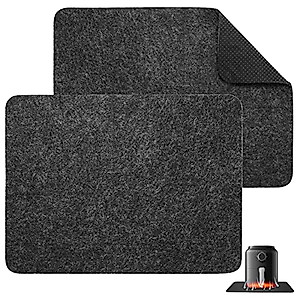 Heat Resistant Mats For Countertop 2 Pcs - Coffee Mat Heat Resistant Mat Kitchen Counter Protector Pad with Appliance Slider Function for Air Fryer, Microwave, Coffee Maker, Toaster