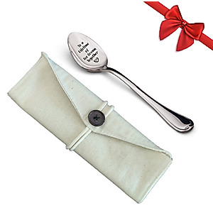 To a Lifetime of Ice Cream Together Engraved Spoon - Novelty Stainless Steel for Women/Men/Couples Gifts Funny Flatware Lovers Gift Anniversary Valentine Birthday, Silver, 7 inches (A4)