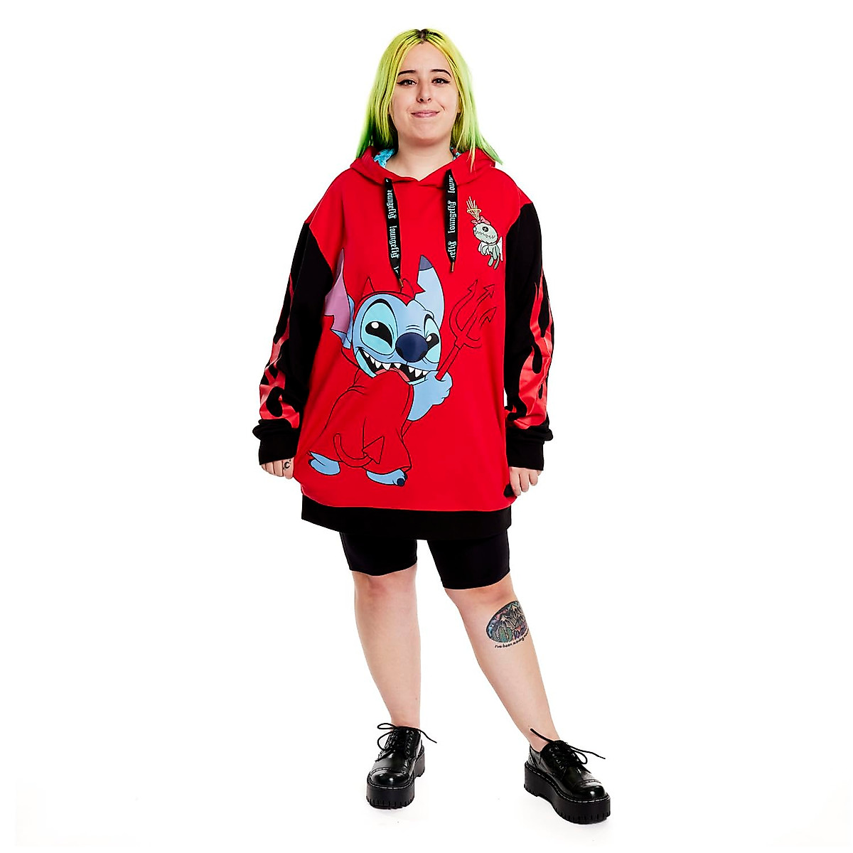 Loungefly Disney Stitch Devil Hoodie Medium Multi