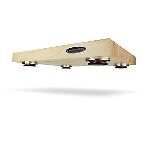 IsoAcoustics Delos Turntable Isolation Butcher Block Series: 1815M1 (18" W x 15" D x 1.75" H) Maple