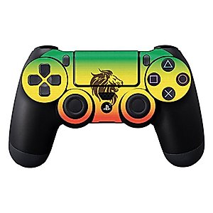 MightySkins Skin Compatible with Sony PS4 Controller - Rasta Lion | Protective, Durable, and Unique Vinyl Decal wrap Cover | Easy to Apply, Remove, and Change Styles | Made in The USA