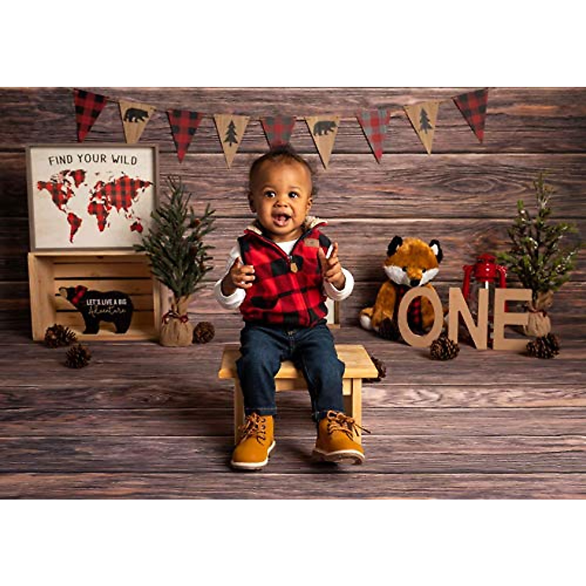 BINQOO 7x5ft Easter Retro Wood Wall Background Easter Rustic Wooden Floor Backdrop Wedding Photographers Newborn Shiplap Photography Birthday Party Western Cowboy Decoration Basket Board