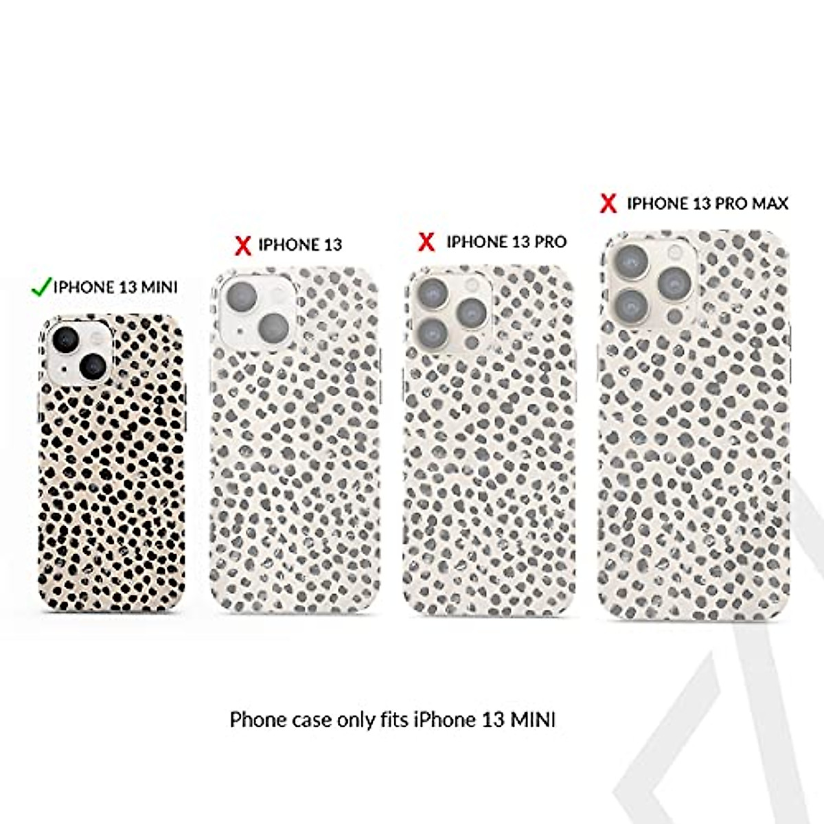 BURGA Phone Case Compatible with iPhone 13 Mini - Wireless Charging Compatible, Hybrid 2-Layer Hard Shell + Silicone Protective Case, Heavy Duty Protection, Slim Fit, Almond Latte