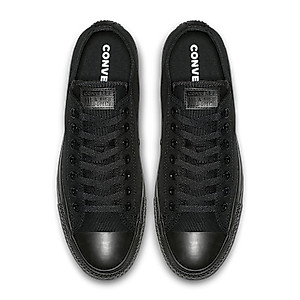 Converse Unisex Chuck Taylor Classic Colors Sneaker ,Black Monochrome, Men's 9 / Women's 11 Medium