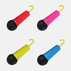 Dempiire Clear Container with Maker Creative Silicone Silicone Microphone Pantry Organization And Storage Glass Containers (Hot Pink, One Size)