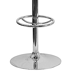 KLS14 Modern Barstools Hydraulic Adjustable Height 360-Degree Swivel Seat Sturdy Steel Frame Padded Cushion Seat Dining Chair Bar Pub Stool Home Office Furniture - Set of 2 Black #1978