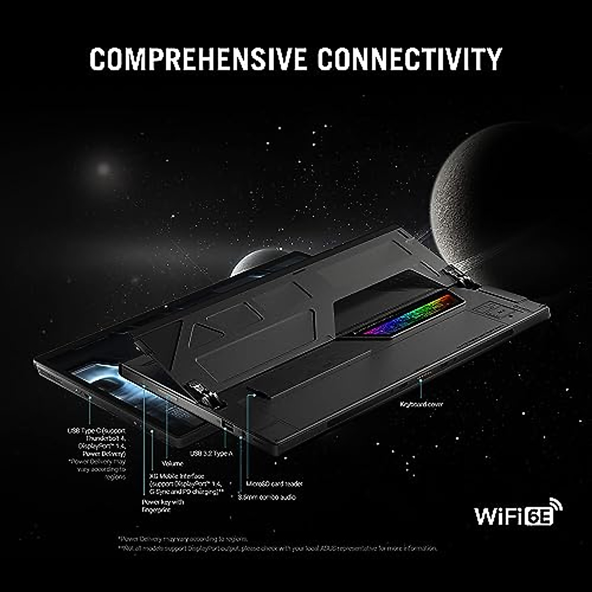 ASUS ROG Flow Z13 (2023) Gaming Laptop Tablet, 13.4” Nebula Display 16:10 QHD 165Hz, GeForce RTX 4050, Intel Core i9-13900H, 16GB LPDDR5, 1TB PCIe SSD, Wi-Fi 6E, Windows 11, GZ301VU-DS94,Black