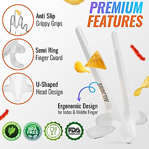 SNACTIV - Light Mode - The Official Snacking Tool of the Future, as seen on Shark Tank!, White, One Size