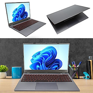 ciciglow 15.6in Laptop, Slim Laptop with Fingerprint Unlock, 8GB RAM 128G SSD, for Intel I7 CPU, 6 Cores and 12 Threads, 1920x1080 HD Screen, for Windows 10, 8000mAh