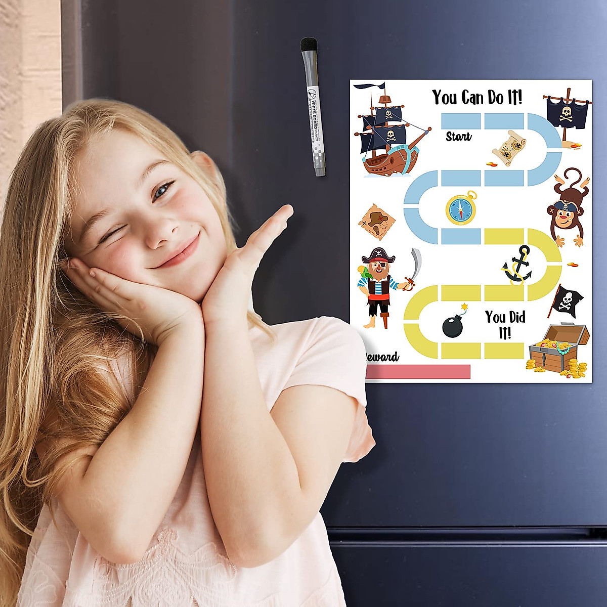 Pirate Themed Chore Chart for Kids - Reward System