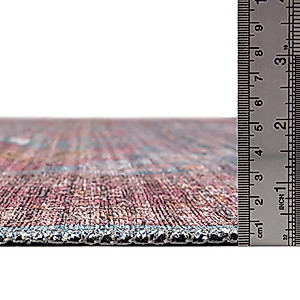 Unique Loom Mangata Collection Area Rug - Morgan (Rectangular 10' 6" x 13' 0", Antique Blue/ Gray)