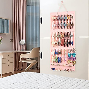 JOYMOMO Hanging Hair Claw Clips Holder Large Capacity Hair Clip Organizer Storage Display for Wall,Door,Closet（Without Claw Clips）