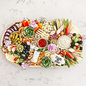 Charity Leaf Disposable Palm Leaf 22" x 12" Trays (10 pieces) Bamboo Like Serving Platters, Disposable Boards, Eco-Friendly Dinnerware For Weddings, Catering, Events