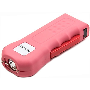 POLICE 512 Stun Gun with LED Flashlight Rechargeable, Pink