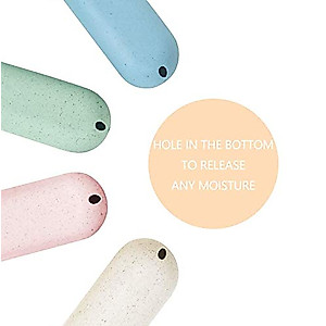 4 Pack Travel Toothbrush Holder Case, Portable Toothbrush Holder for Travel/Camping/School