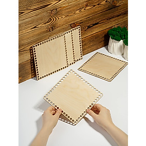 Wooden basket bottom square M 5 pcs