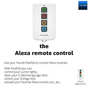 Smart Outdoor Plug YoLink 1/4 Mile World's Longest Range Smart Plug Work w/Alexa Google Assistant IFTTT Individual Control 2 Outlets IP44 Waterproof for Garden Watering Lighting, YoLink Hub Required