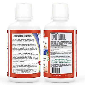 Vital Earth Minerals Pet Fulvic - Dog Allergy Relief, Joint Support Supplement 16 oz (Pack of 2)