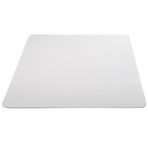 Deflecto EconoMat Clear Chair Mat, Hard Floor Use, Rectangle, Straight Edge, 46” x 60” (CM2E442FCOM)