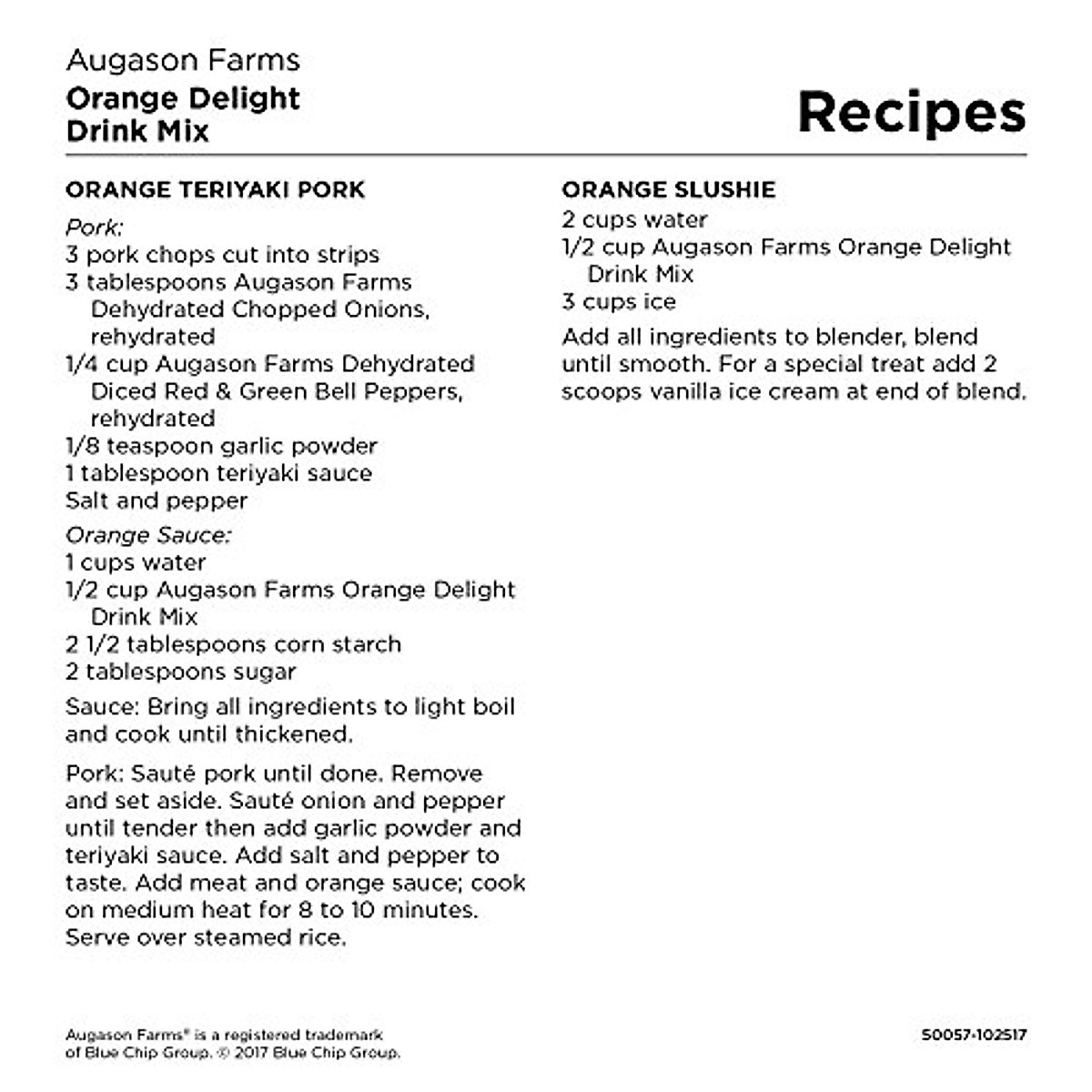 Augason Farms Orange Delight Drink Mix 5 lb. 11 oz.