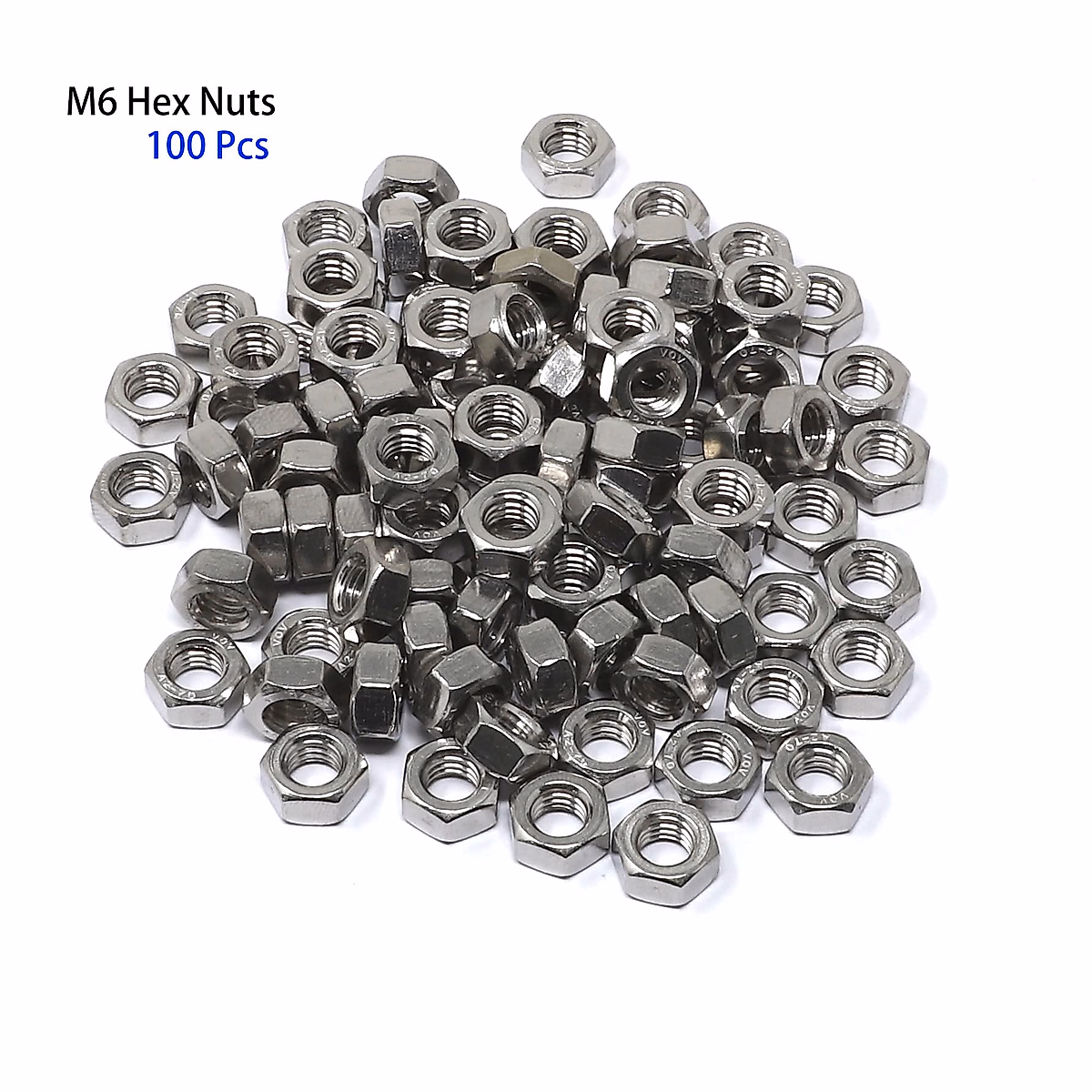 iexcell 200 Pcs M6 x 8/10/12/14/16/20/25/30 Stainless Steel 304 Hex Socket Button Head Cap Screws Bolts Nuts Assortment Kit