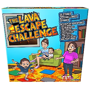 Funwares The Lava Escape Challenge Games for Kids, Indoor and Outdoor Active and Educational Play for Kids Ages 4-8