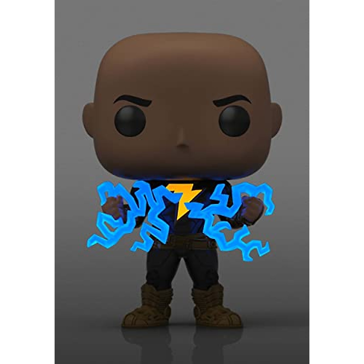 Funko Pop! Movies: Black Adam - Black Adam No Cape with Lighting Chest - Chance of Chase, Multicolor, Standard, 64189