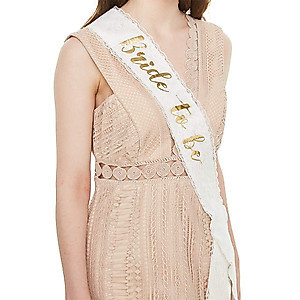 YULIPS Bride To Be Sash - Bachelorette Party Sash Bridal Shower Hen Party Wedding Decorations Party Favors Accessories