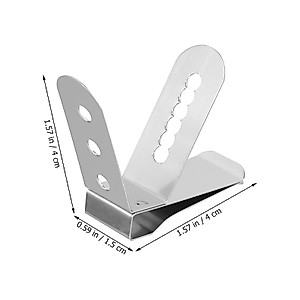 Hemoton 4Pcs Stainless Steel Thermometer Clip Food Grade Grill Thermometer Holder Probe Clamp Frame for Smoker Probes BBQ Ambient Temperature Readings of Oven